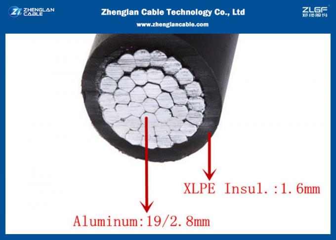 Single Core AL/XLPE/XLPE Aerial Spaced Cable With Conductor Screen ...