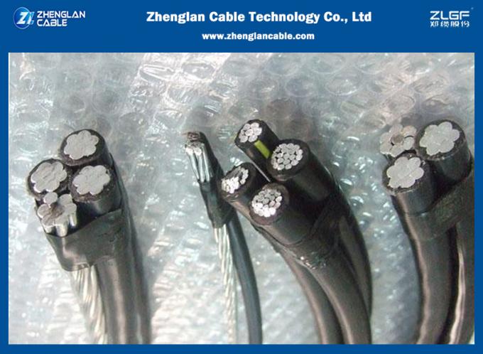 Self Supporting System Overhead Insulated Cable Aluminum Conductor XLPE ...