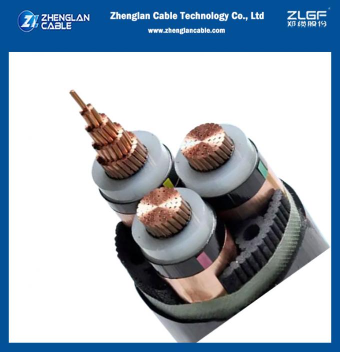 33kv SWA LSZH Sheathed Copper Cable Armoured Power Cable BS 7835 3x95sqmm