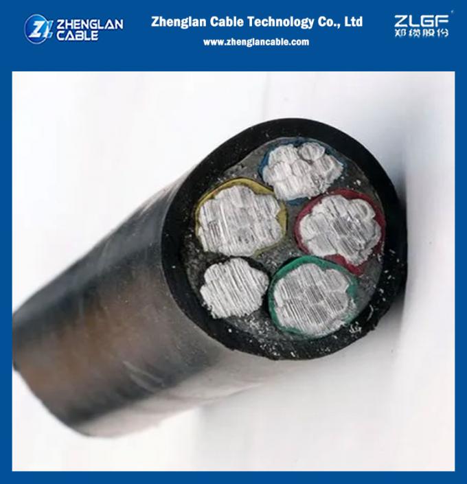 Aluminum Core Pvc Insulated Pvc Sheathed LV Power Cable 1kv 4x50+1x25mm2