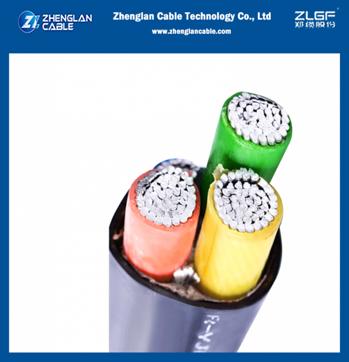 1kv Pvc Insulated LV Aluminum Power Cable Flame Retardant Sheathed 4x35mm2