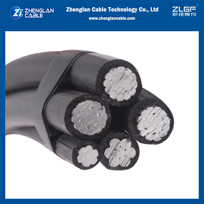LV ABC Cable AAC Covered With XLPE Insulation AAAC Supported Aerial ...