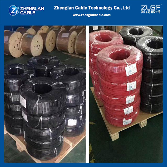 DC 1.5KV PV1-F Solar Pv Cable XLPE / XLPO Wire 4mm2 6mm2 For Solar Panel