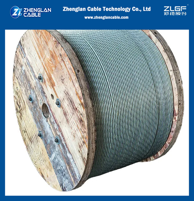 BS 183 StandardGalvanized Steel Strand Guy Wire /Stay Wire/Earth Wire 7 ...