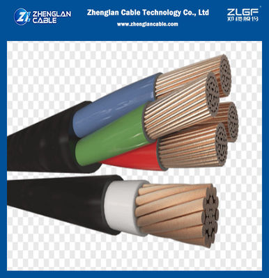 0.6 / 1kV Multi Core Copper Armored Cable Underground XLPE / PVC Power
