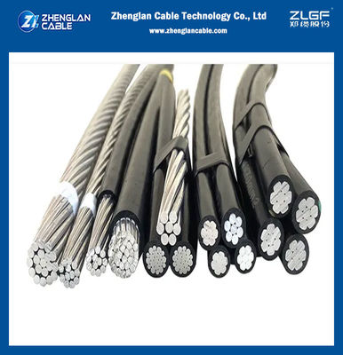 0.6 / 1KV Overhead Insulated Cable Phase Conductor AAC / XLPE / PE ASTM ABC