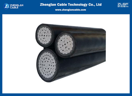 Self Supporting System Overhead Insulated Cable Aluminum Conductor XLPE ...