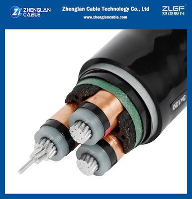 MV SIngle Three Cores Aluminum Conductor Power Cable Armoured IEC 60502/60228
