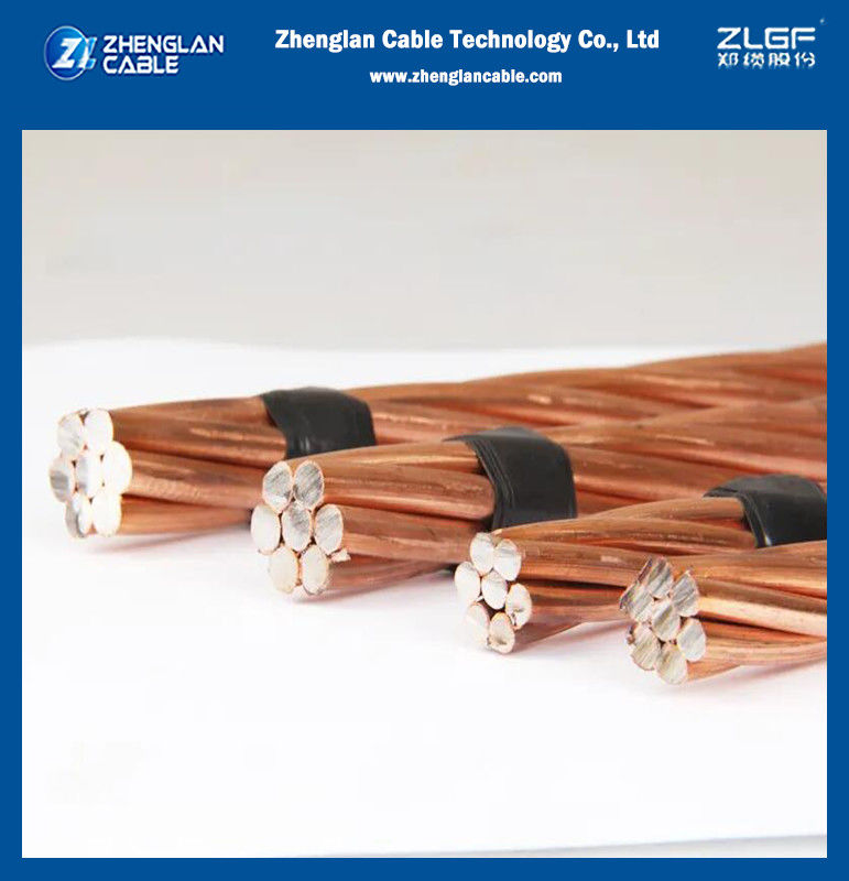 Cable Stranded Copper Clad Steel Wire Of Conductor CCS 40% 30% 21% ...