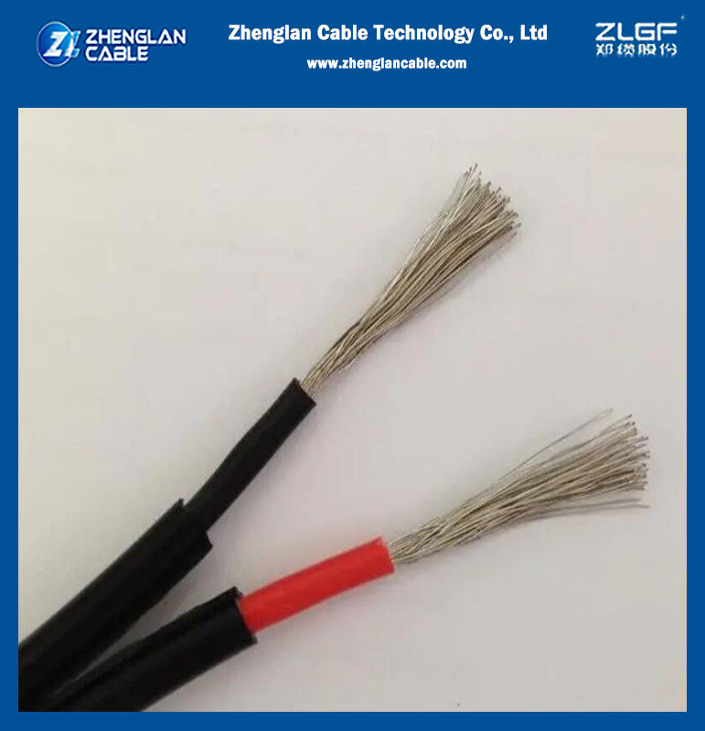 CU 1x4mm2 PV DC Solar Cable Black For Solar Panels Connection 1.5KV DC ...