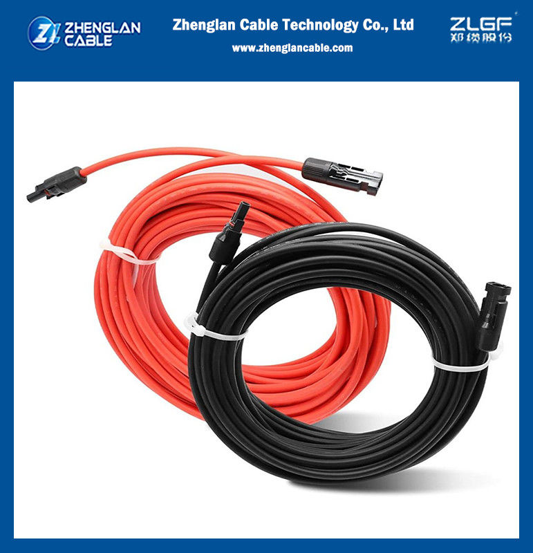 Cu Solar Pv Cable Dual Cores 2.5mm 4mm 6mm 10mm