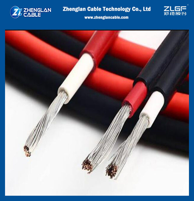 1KV AC/1.5KV DC Solar Cable 22awg TUV Certified PV1-F Flexible Tinned Copper For Photovoltaic