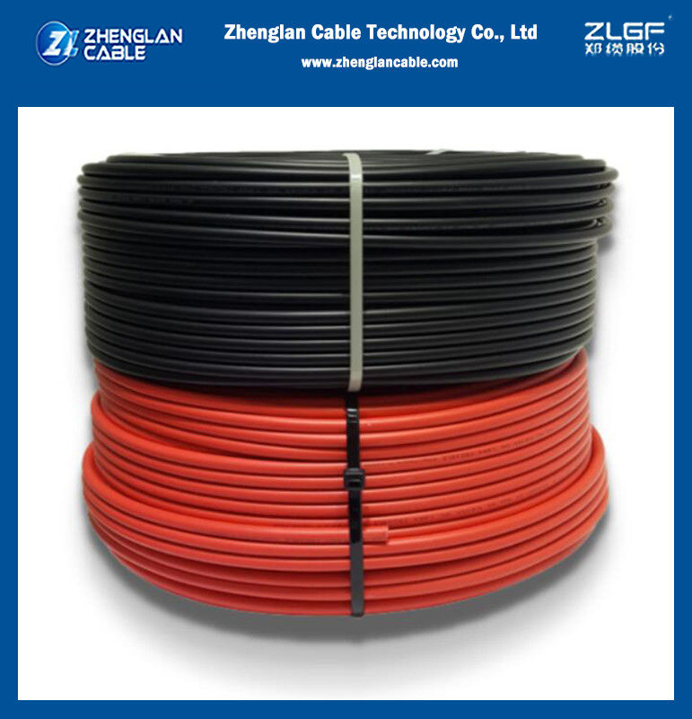 6mm2 PV DC Solar Cable Black For Solar Panels Connection 1.5KV DC ...