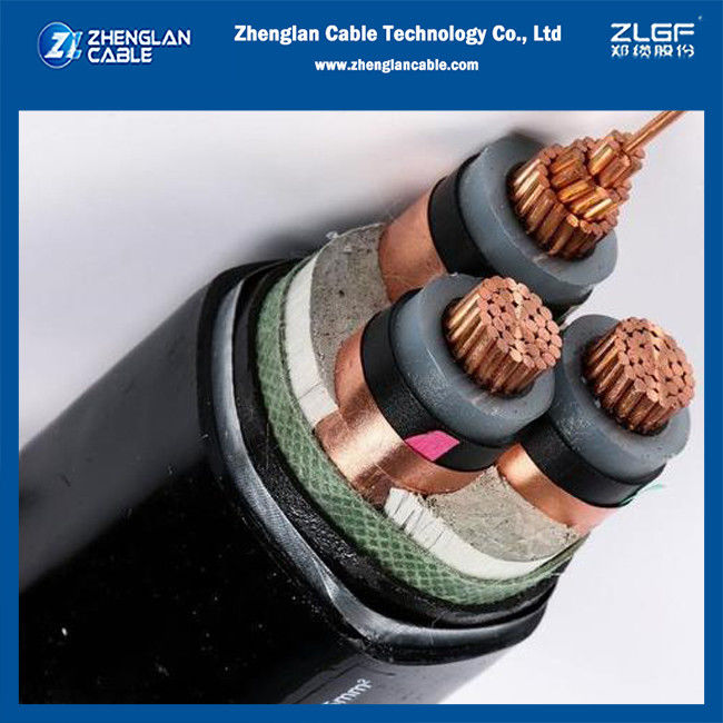8.7/15kv Power Cables N2XSBY Cu/Sc/Xlpe/Sc/Cts/Pvc/Sta/Pvc 3x120 DIN ...