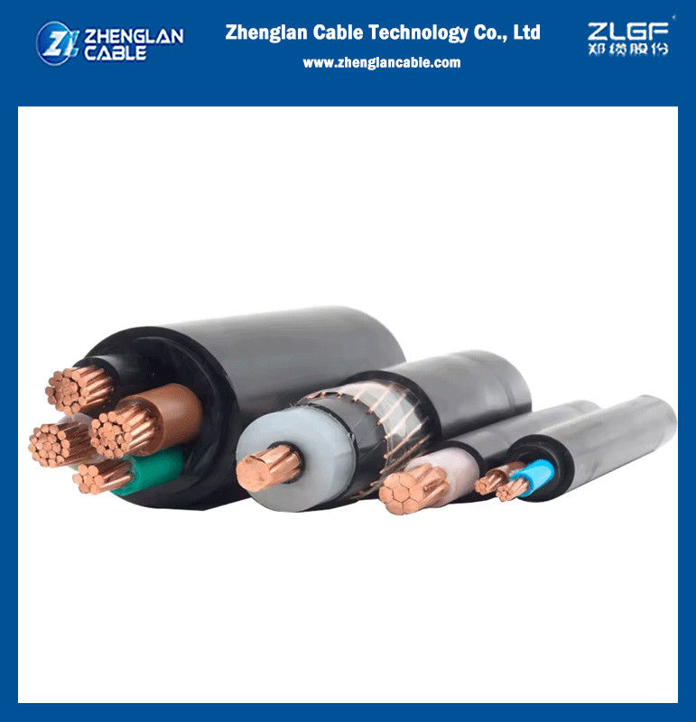 6/10kV NA2XSY N2XSY XLPE Insulated Single / Three-Core Cable With PVC Outer Sheath Standard DIN ...