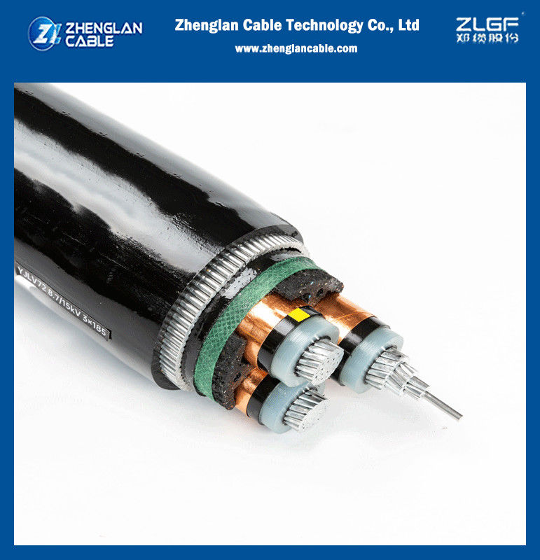 6/10kV XLPE Insulated Power Cable Copper / Aluminum N2XSY NA2XSYSize ...