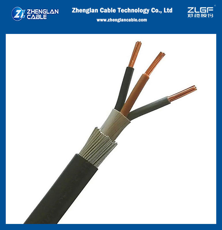 6mm 3 Core Steel Wire Armoured SWA Cable Copper Cu XLPE PVC SWA PVC 0.6/1kV BS 5467, IEC/EN ...