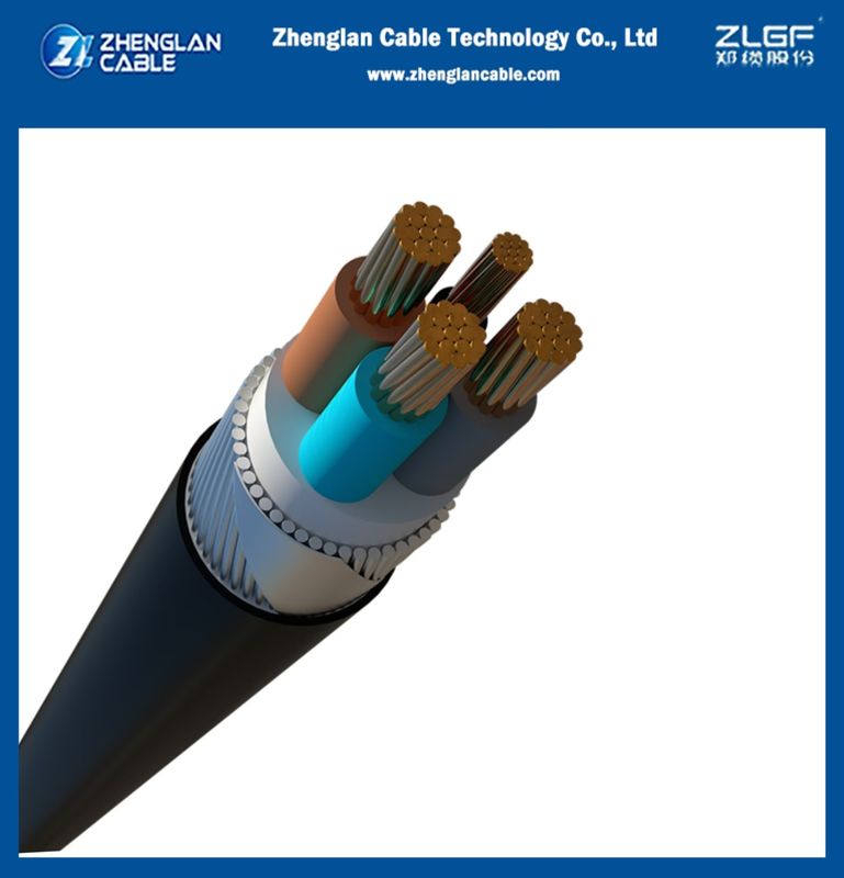 0.6/1KV 4x50mm2 CU/XLPE/PVC/SWA/PVC LV Power Cable Copper Conductor Steel Wire Armor