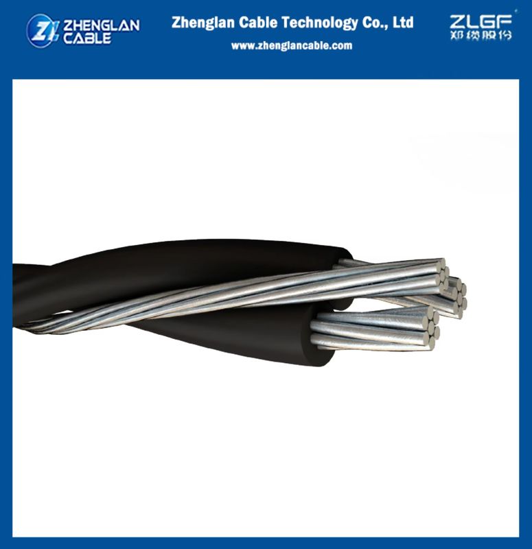 Overhead Insulated Cable ABC Triplex Type Aluminum Conductors 0.6/1KV 4AWG AAAC/XLPE NFC33-209