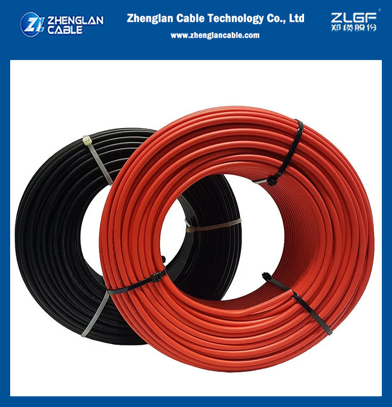 0.6 / 1.0 KV XLPO/XLPE Insulation 6mm Solar Cable Pv Wire Adapted To PV ...