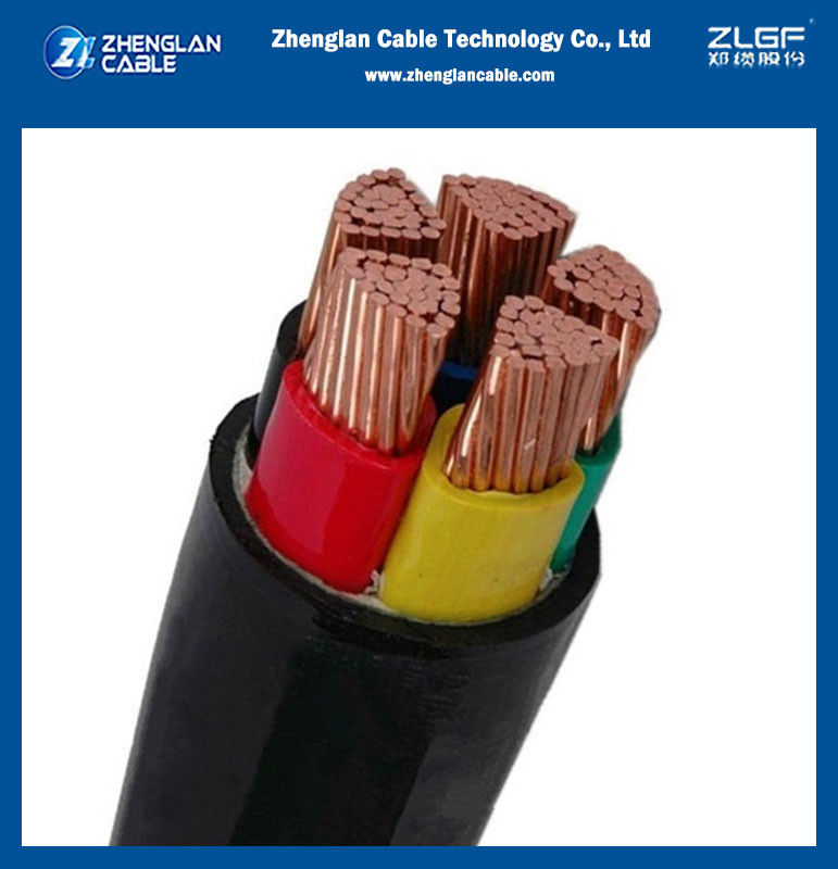 5 Cores XLPE Insulated PVC Sheathed Unarmoured Copper Cable 0.6/1kV IEC 60228 IEC 60502-1