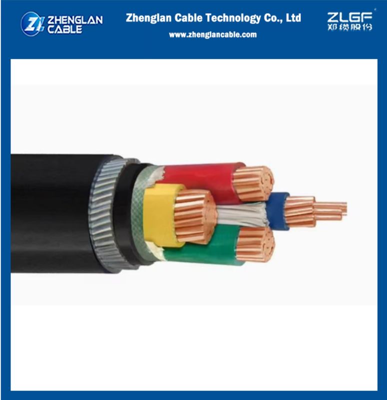 0.6/1kv CU/XLPE/SWA/PVC LV Power Cable Undergroud Cable XLPE Insulated Steel Wire Armored ...