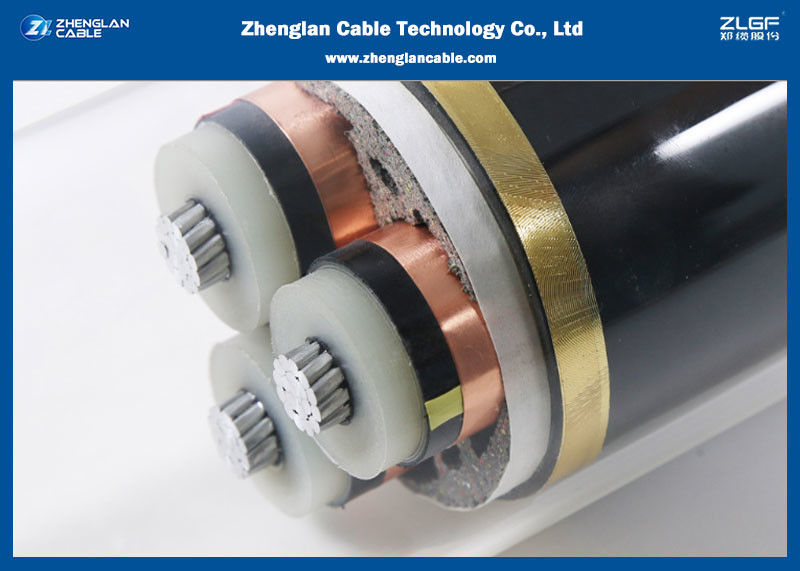 18/30KV MV 3C Power Cable (Armoured) , XLPE Insulated Cable according ...