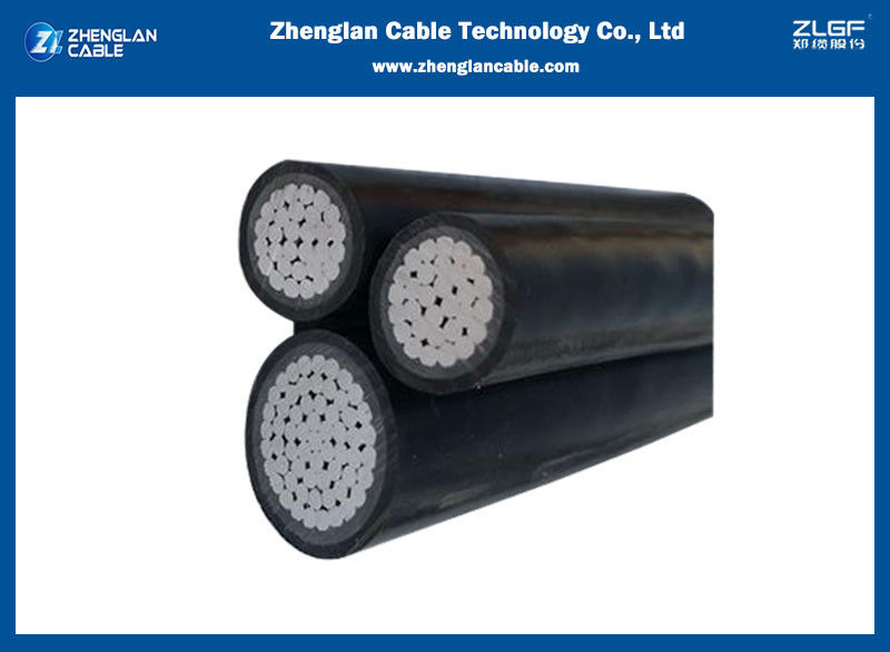 Self Supporting System Overhead Insulated Cable Aluminum Conductor XLPE ...