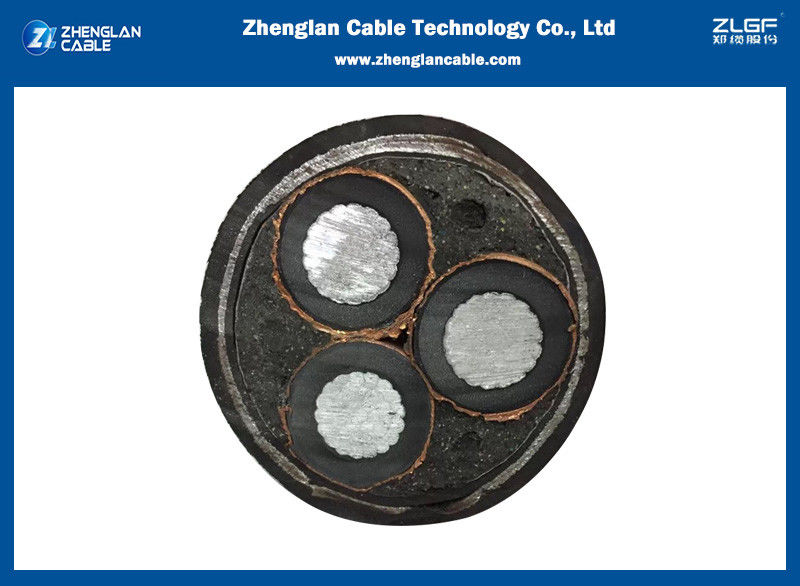 12.7/22(24)KV 3Cx240sqmm Tripolar Medium Voltage Power Cables 12/20(24 ...