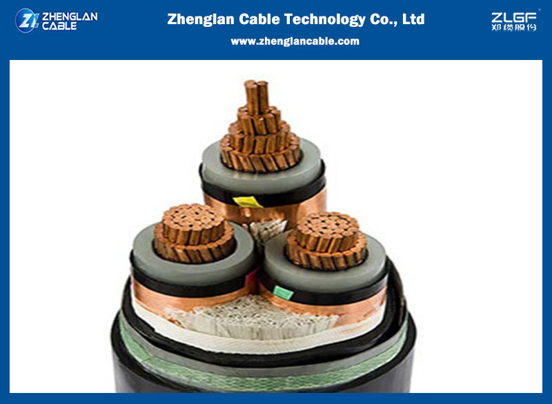 1 Core 3 Cores STA/SWA Armoured Medium Voltage Power Cables XLPE Insulated 35KV Armoured