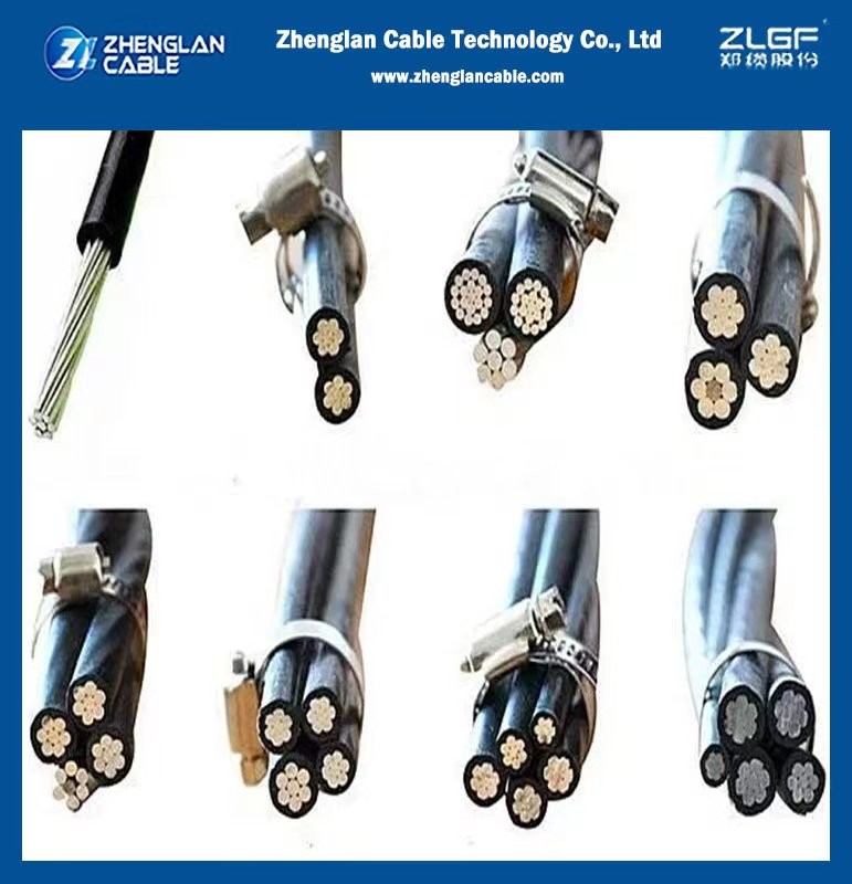 XLPE Bundled Insulated Aluminium Overhead Cable 0.6/1KV Triplex IEC60502-1