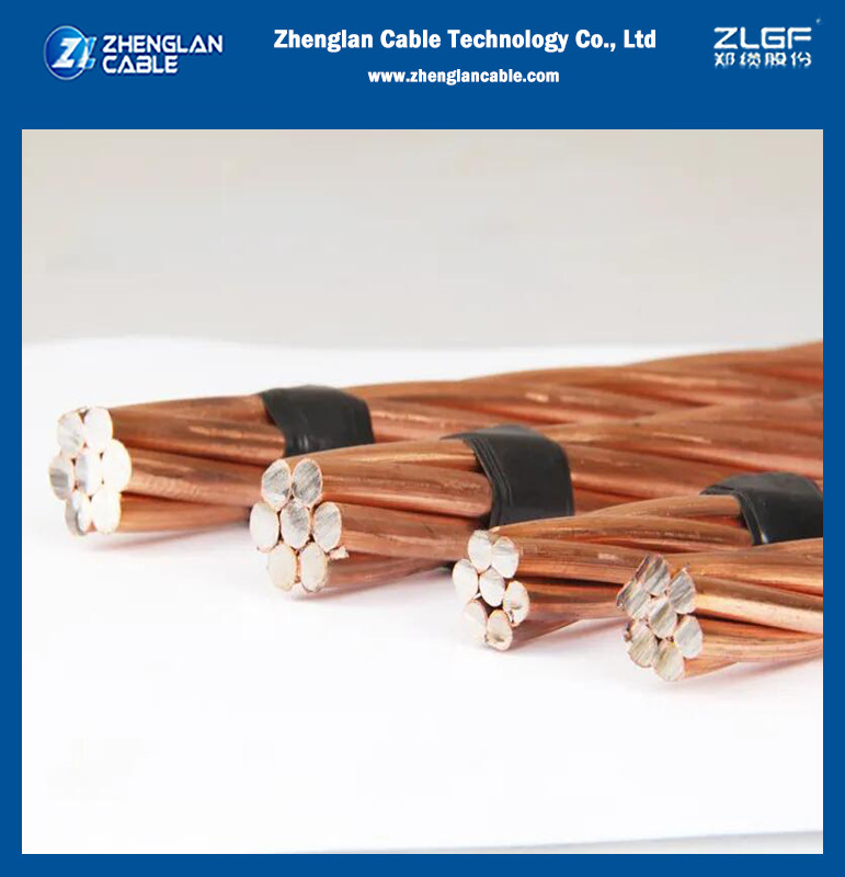Cable Stranded Copper Clad Steel Wire Of Conductor CCS 40% 30% 21% ...