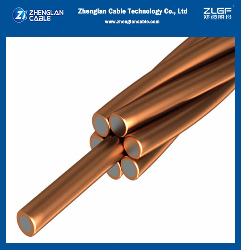8mm Copper Clad Steel Wire Rod High Tensile Bare Copper Electrical Cable