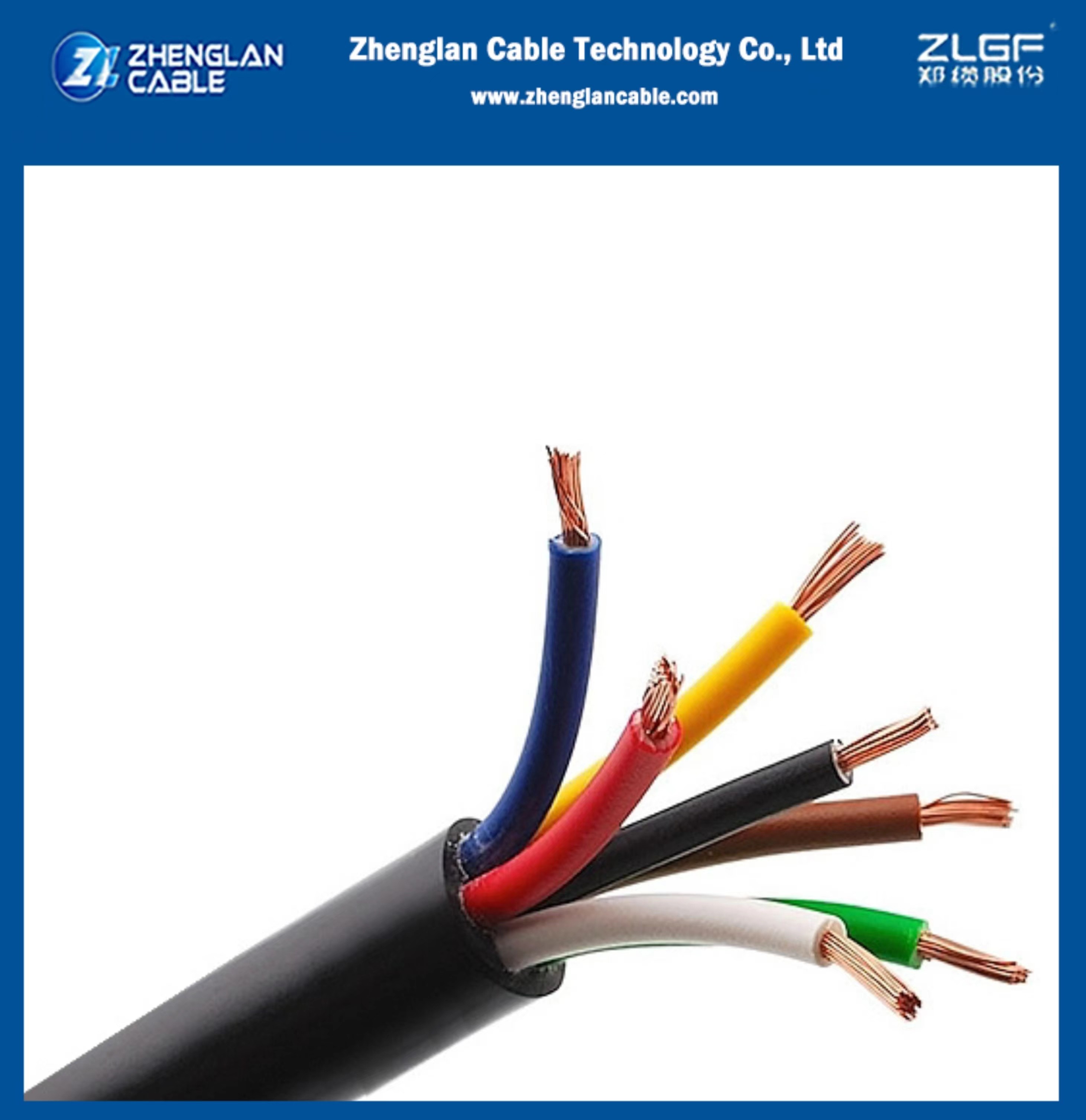 7X1.5mm2 600V CU/PVC/PVC Multi Core Control Cable IEC60502-1