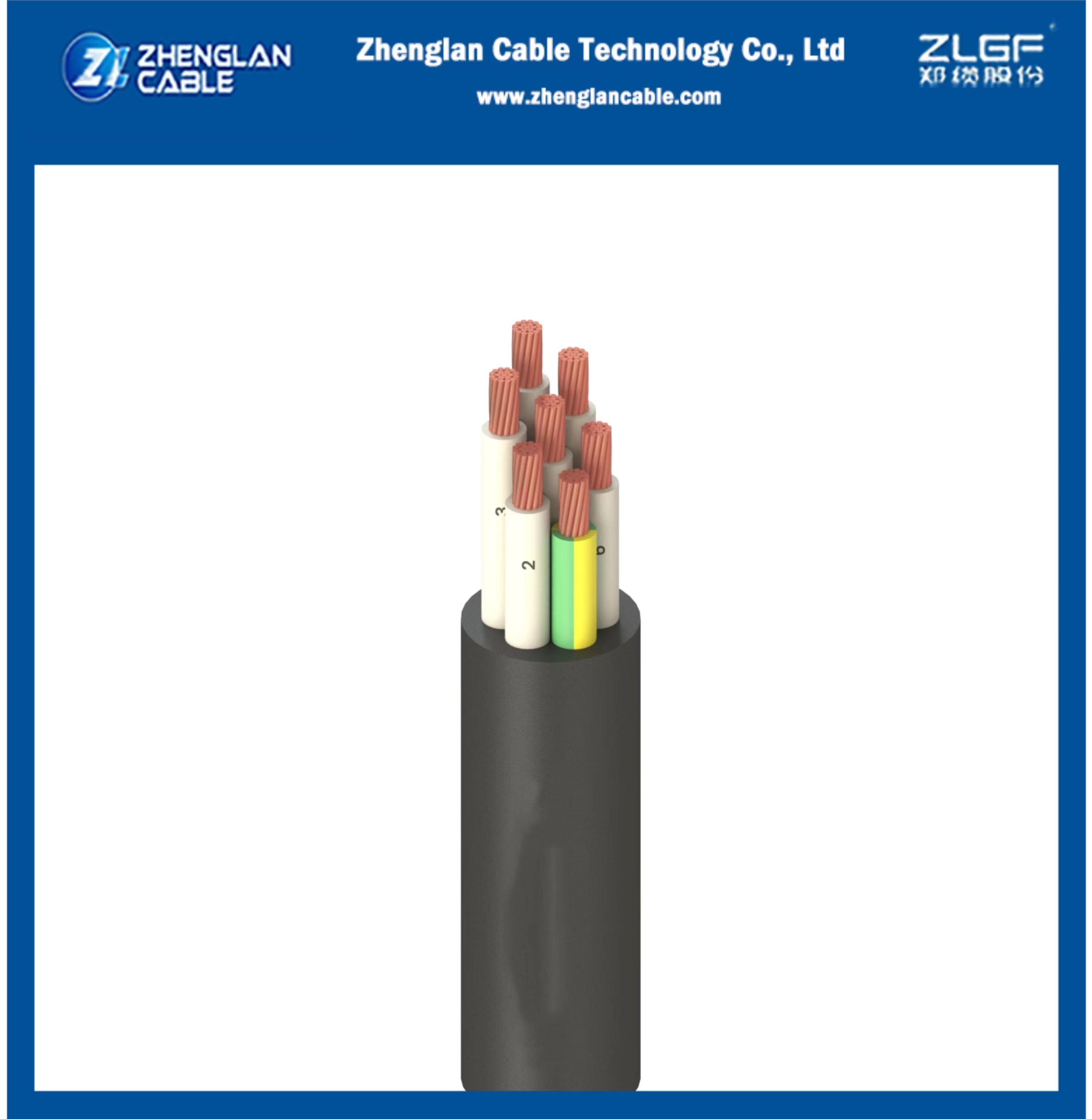 7X4mm2 0.6/1KV CU/PVC/PVC Multi Core Control Cable
