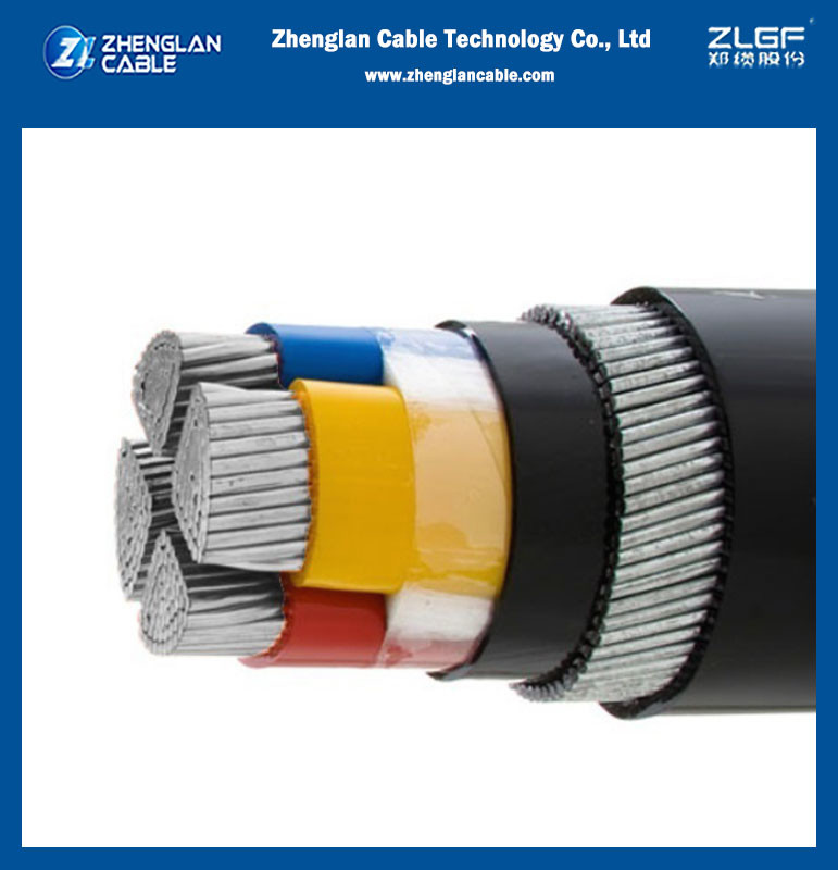 95 Sq Mm 4 Core Aluminium Condoctor PVC Insulation Steel Wire Armoured ...