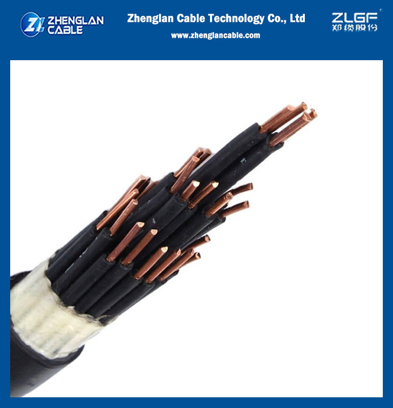 450/750 V ZC KVV Control Cable PVC Insulated Flame Regardant Unarmoured ...