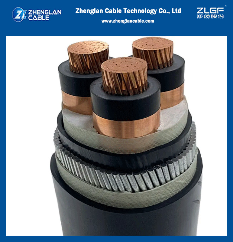 12.7/22kV XLPE Medium Voltage Cable Low Smoke Halogen Free Armoured ...