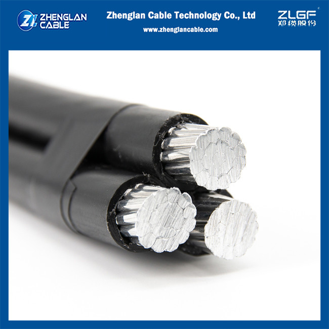 Overhead Insulated Cable Triplex Cable 1kv 2x25+25mm2