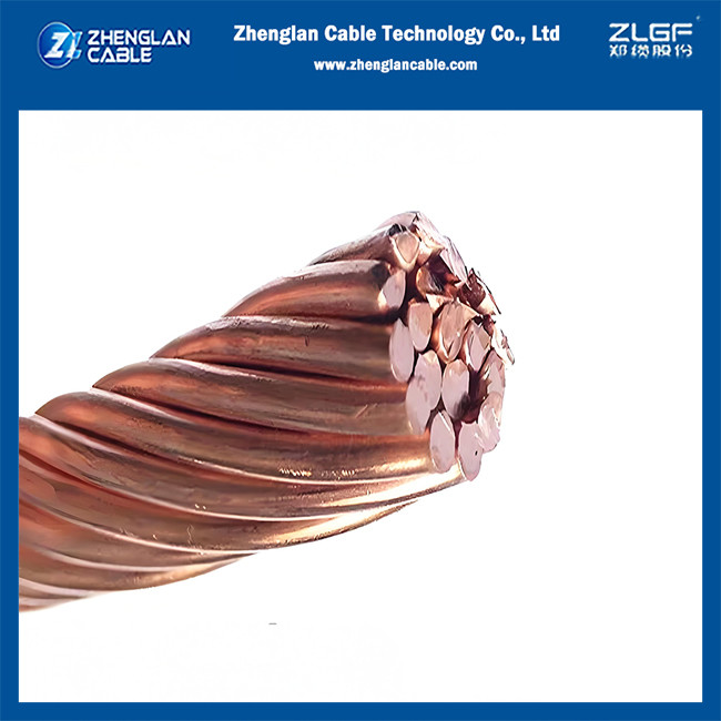 Pure Copper Conductor Bare Copper Conductor 70mm2 For Earth Connection ...