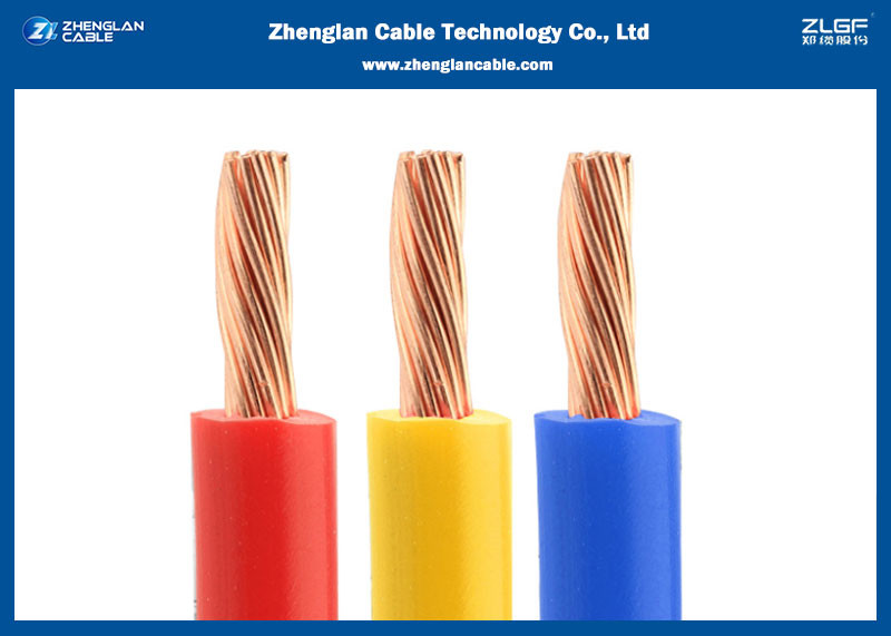 PVC Jacket Single Conductor Stranded Wire BVR For Building House Copper ...