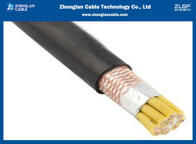 0.6/1KV CU/XLPE/PVC 7x1.5 Sqmm Shielded Control Cable Copper Wire Braid ...