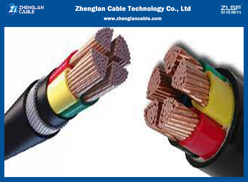 0.6/1KV 4 Core 75sqmm Low Smoke Zero Halogen Cables Armoured Copper XLPE
