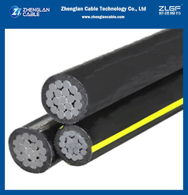 0.6 - 1KV Aluminum Overhead ABC Power Cable XLPE / PE Electrical Wire