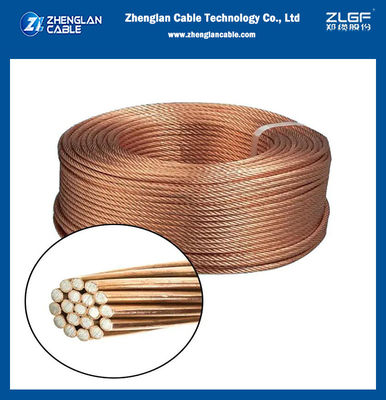 Ground Rod Copper Clad Steel Conductor Wire Bare Ground CCS Electric ...