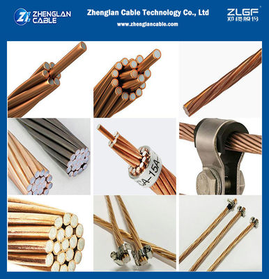 19#8AWG Copper Clad Steel Conductor ASTM Standard 30% Conductivity