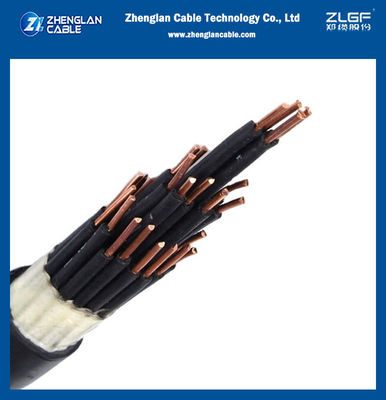 450/750 V ZC KVV Control Cable PVC Insulated Flame Regardant Unarmoured ...