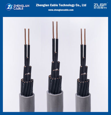 450/750 V ZC KVV Control Cable PVC Insulated Flame Regardant Unarmoured ...