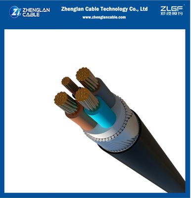 0.6/1KV 4x50mm2 CU/XLPE/PVC/SWA/PVC LV Power Cable Copper Conductor ...