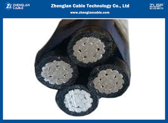 Aluminum Duplex Triplex Quadplex Aerial Bundled Cables XLPE Insulation